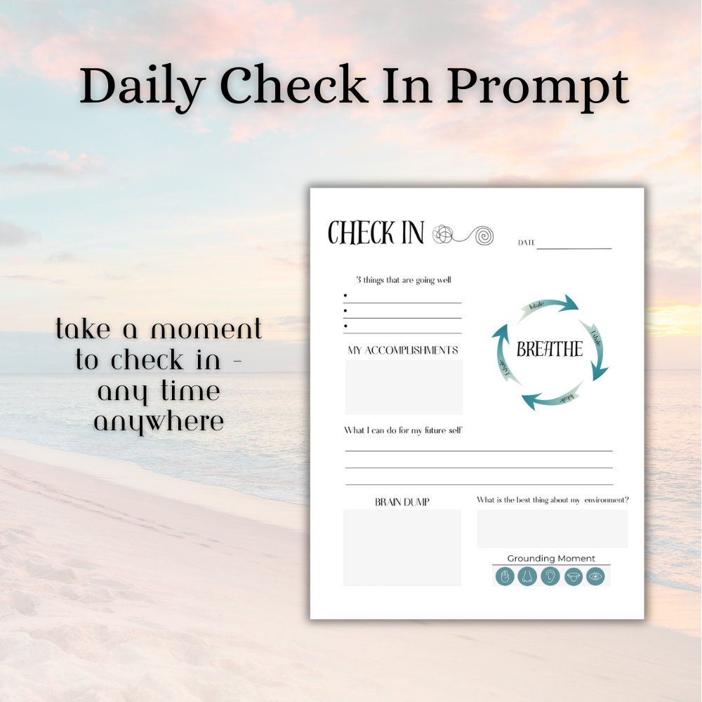 Daily Check in | Mindfulness Practice - Etsy