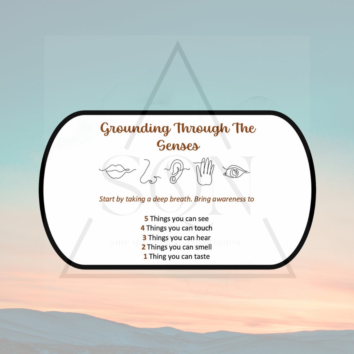 Grounding Cards | Mindfulness Tools | Coping Cards - Etsy