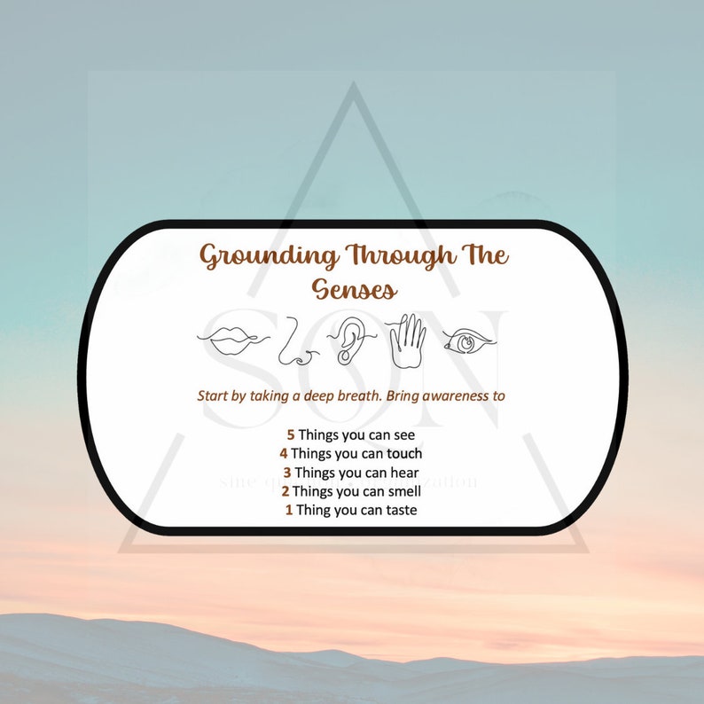Grounding Cards | Mindfulness Tools | Coping Cards - Etsy