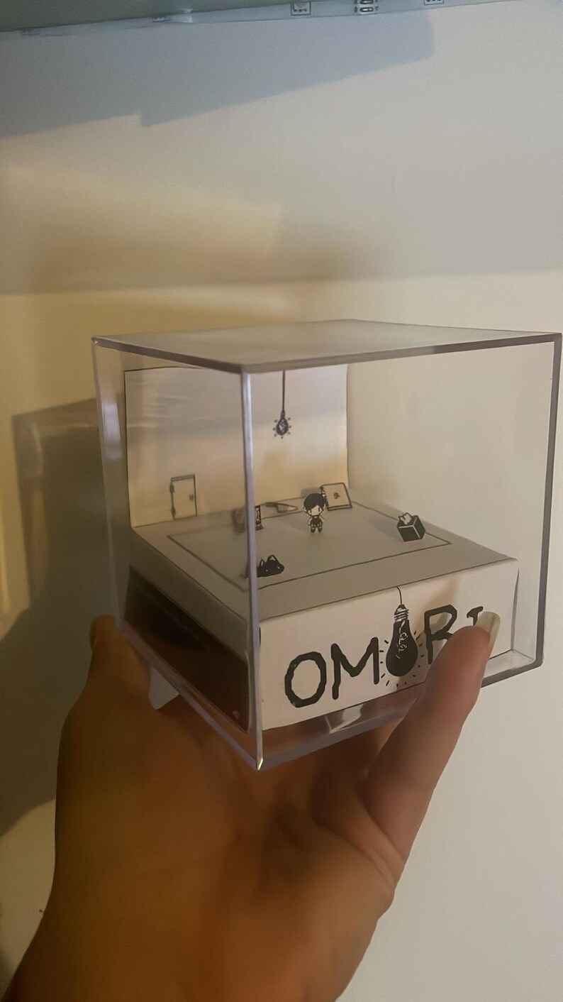 Omori PDF Template Cube Diorama - Etsy
