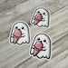 Cute Ghost Eating Ice Cream Stickers | Laptop | Notebook | Scrapbook ...