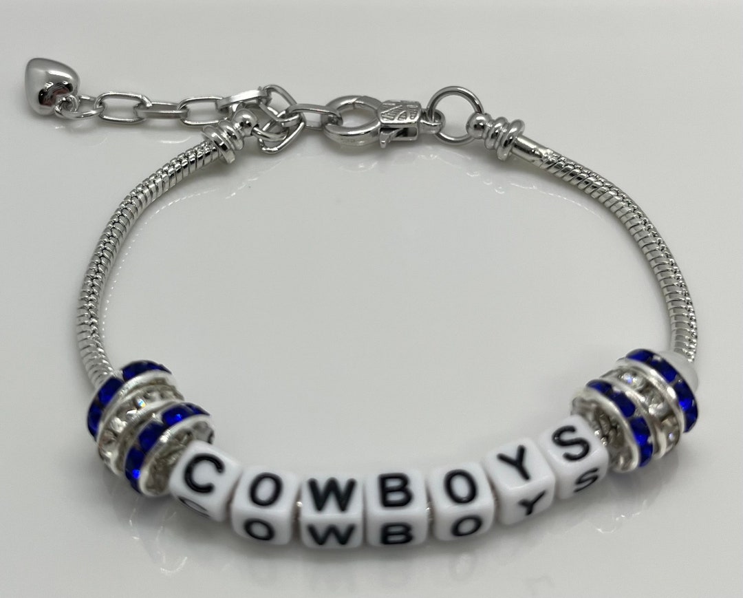 Dallas Cowboys Bracelet With Rhinestones - Etsy