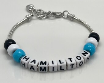 Lewis Hamilton Formula 1 Beaded Fan Bracelet Purple/neon Yellow - Etsy