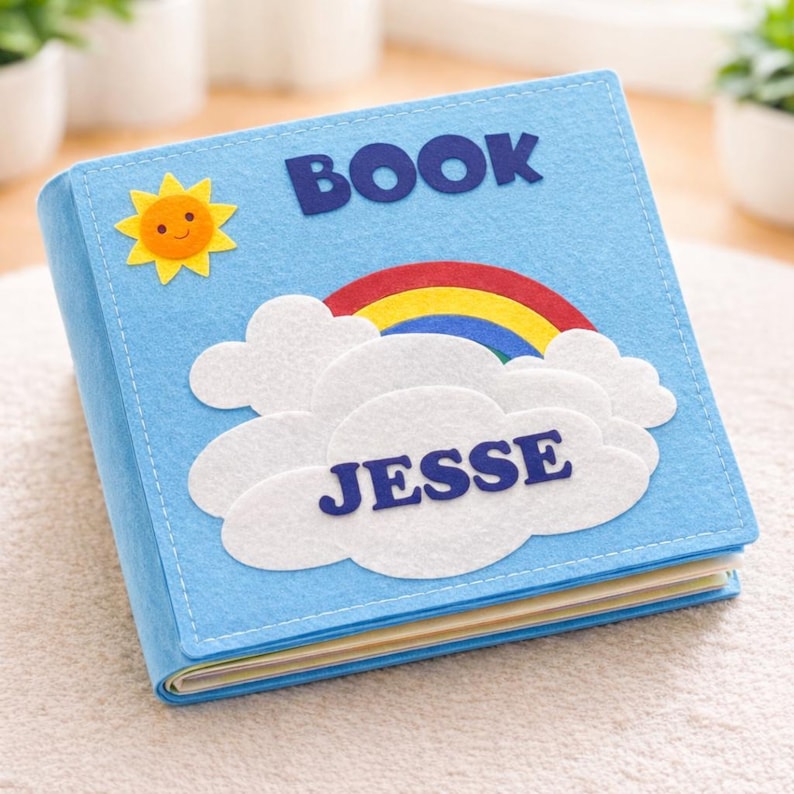 Personalized Quiet Book for Baby | Custom Name Montessori Busy Book ...