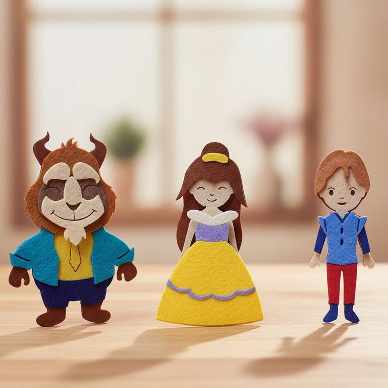 Princess Quiet Book Dress-up Playset | Montessori Busy Book | Felt ...