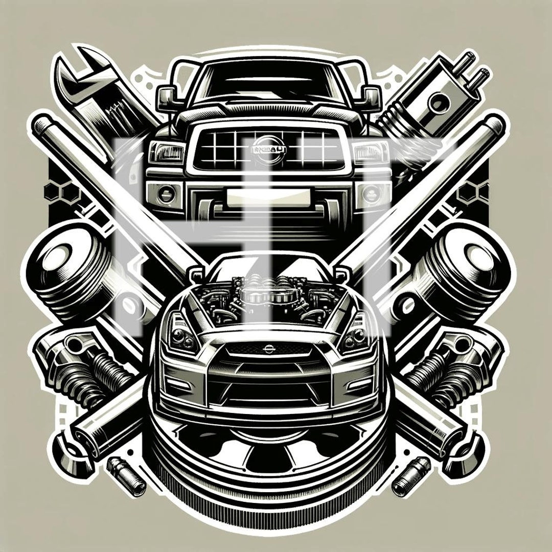 Mechanic Logo Repair Shop Semi-truck SVG - Commercial Use Vector ...