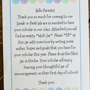 Wish Jar From Parents to Student - Etsy