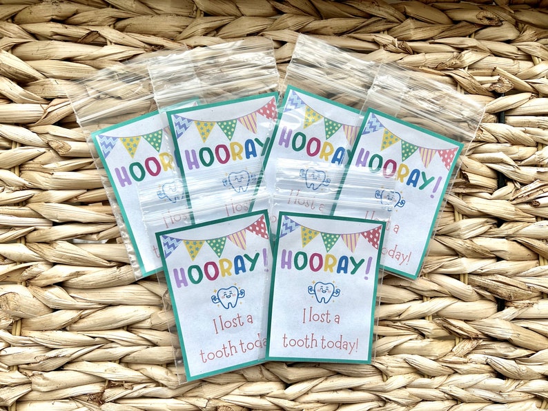 Lost Tooth Baggie Label: School Printable PDF (4x3 Inch Bag Size) - Etsy