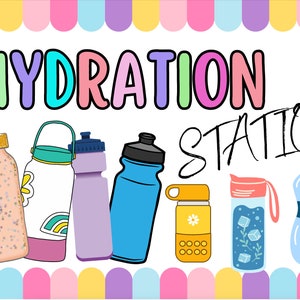 Hydration Station Classroom Sign - Etsy