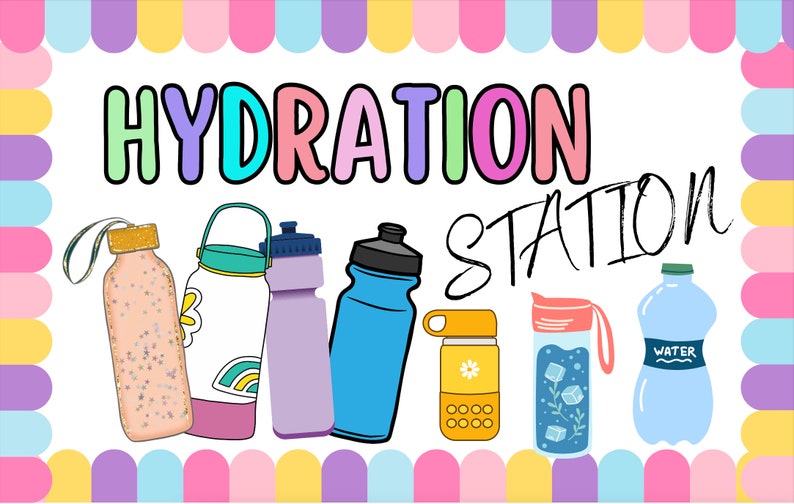 Hydration Station Classroom Sign - Etsy