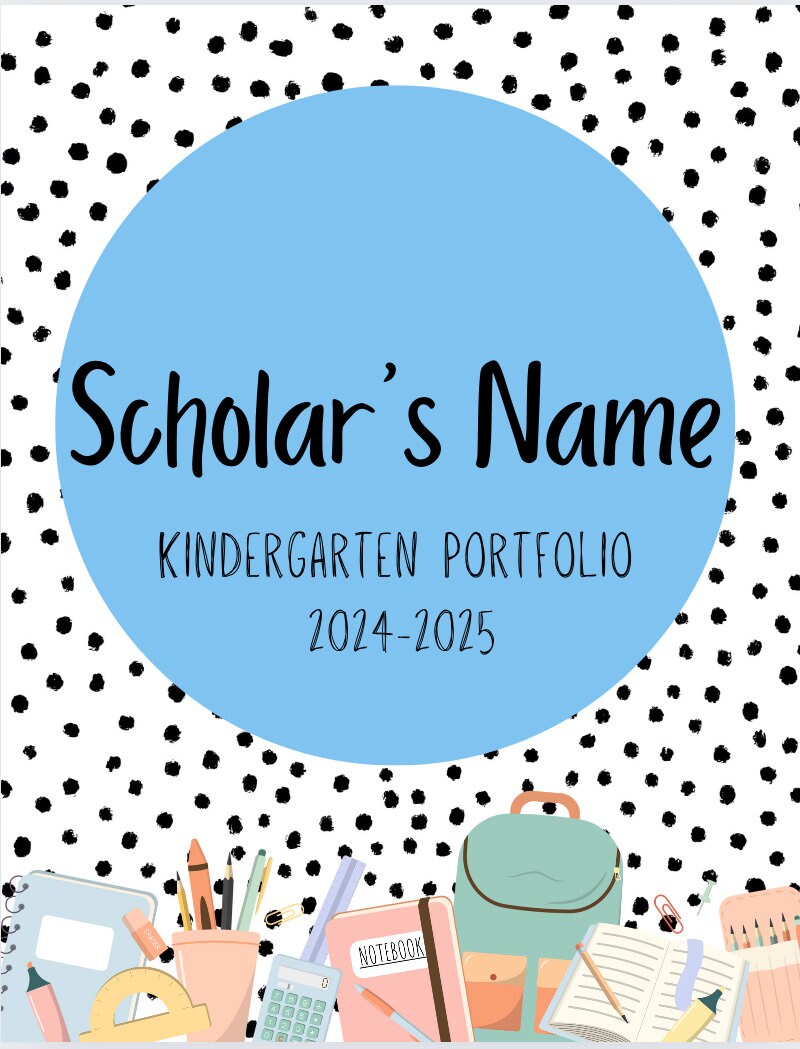 Student Portfolio Covers & Spine Labels - Etsy