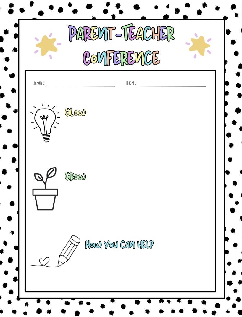 Parent Teacher Conference - Etsy