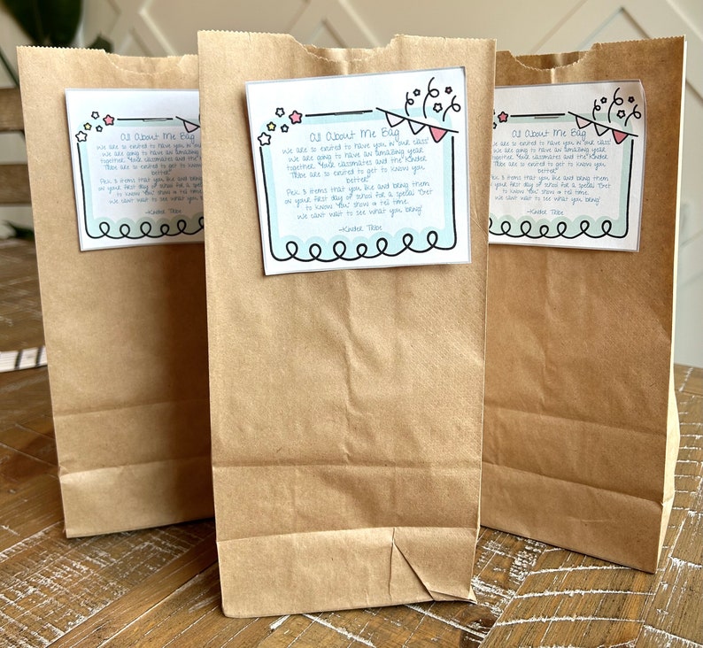 EDITABLE All About Me Bag Tag Printable | First Week of School Activity ...