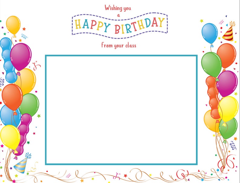Happy Birthday Class Card - Etsy
