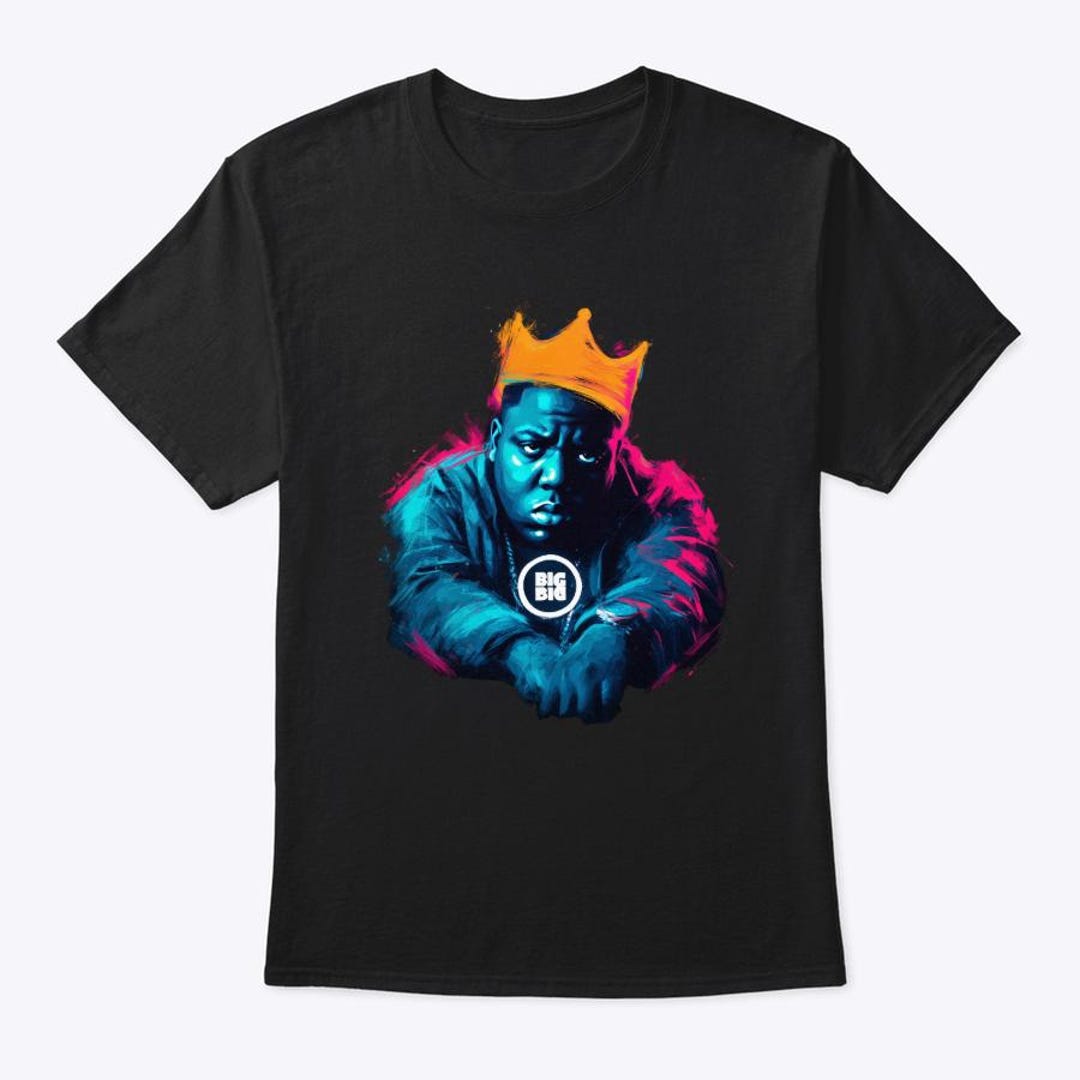 The Notorious B.I.G. Colorful T-shirt Design PNG | Hip Hop Digital Art ...