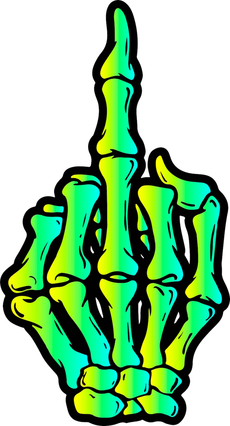 Middle Finger Skeleton Vector Illustration,design,draw,svg,png,jpeg,esp ...