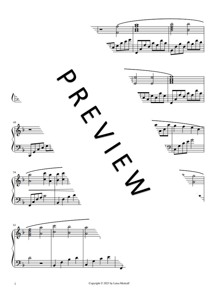 My Jesus, I Love Thee - Piano Solo INTERMEDIATE - Etsy