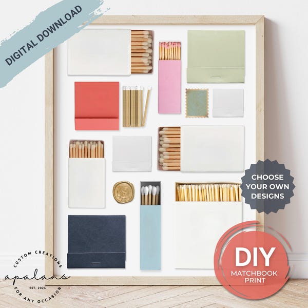 Matchbox Template Poster - Etsy