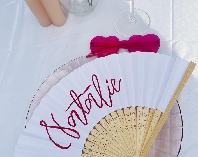 Personalised Fans - Etsy