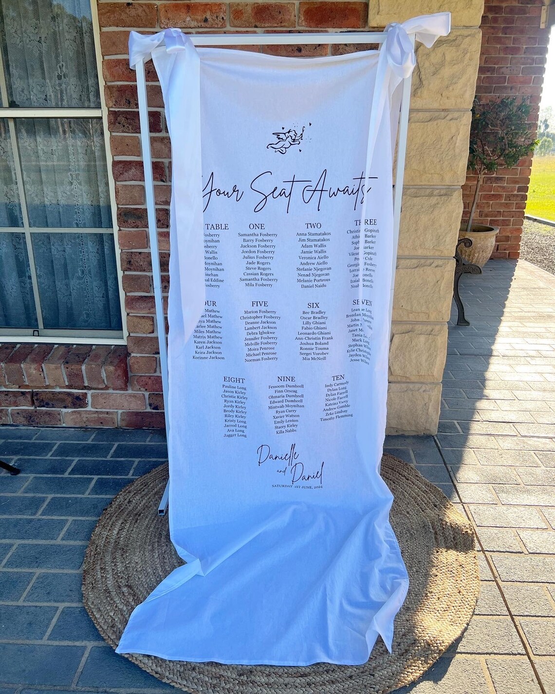 Linen Seating Chart - Etsy