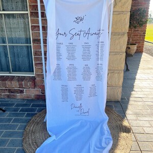 Linen Seating Chart - Etsy