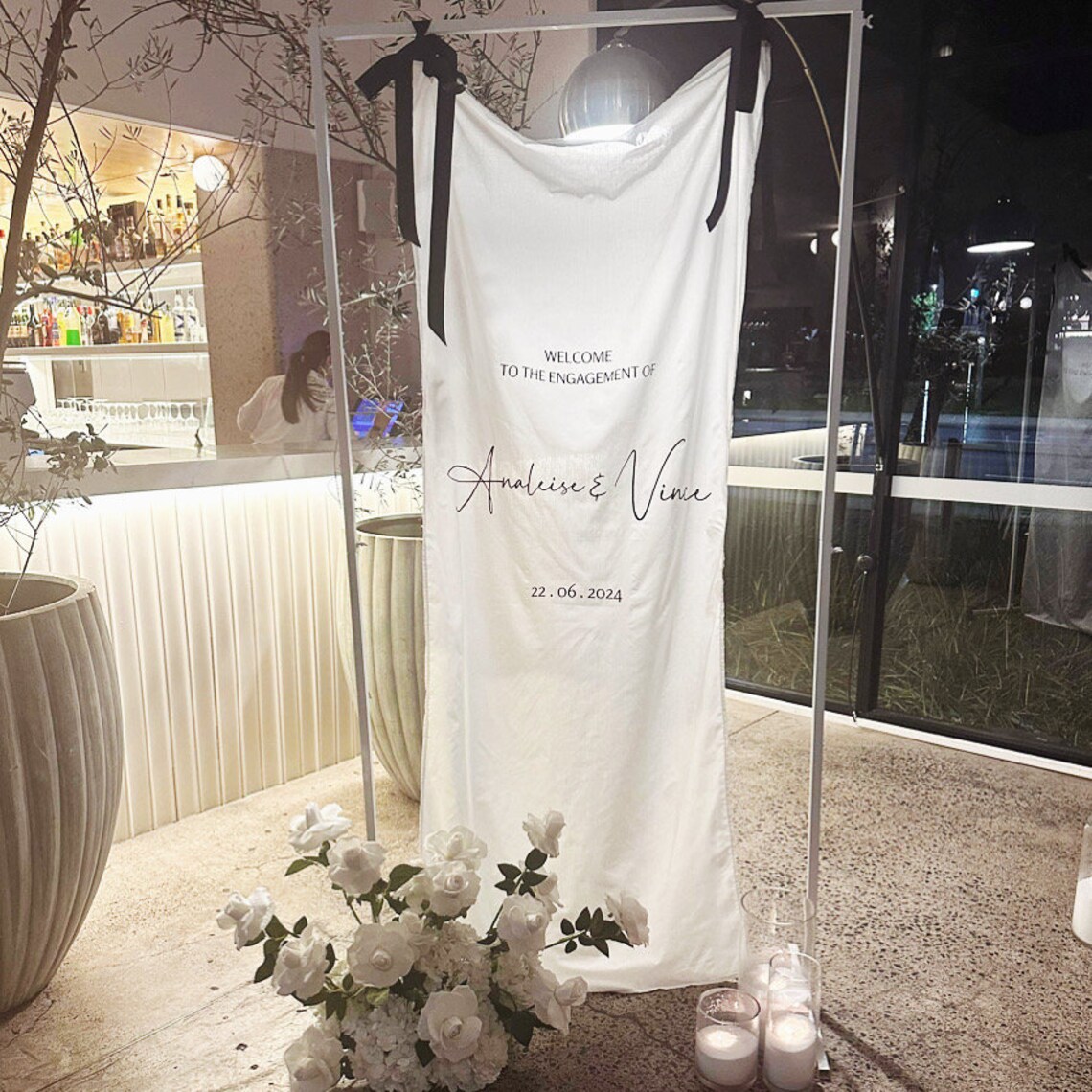 Linen Wedding & Event Signs - Etsy