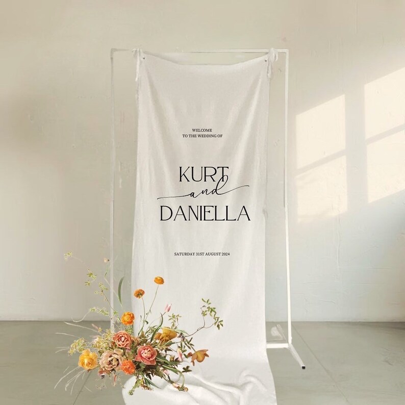 Linen Wedding & Event Signs - Etsy