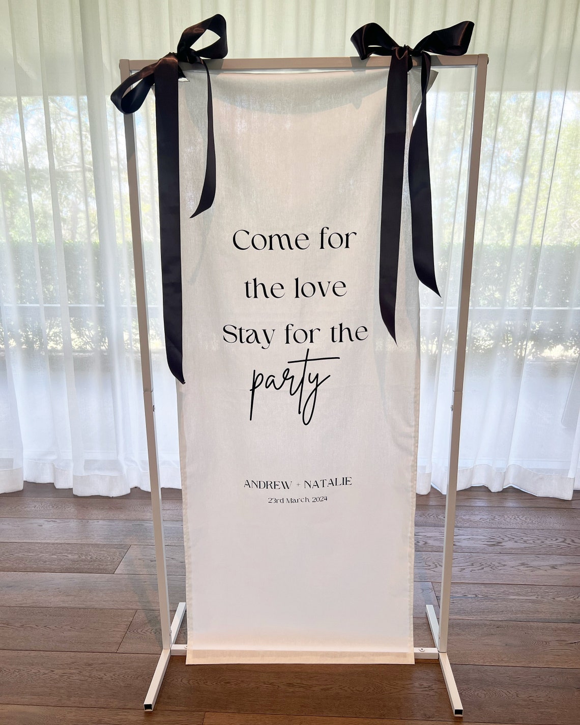 Linen Wedding & Event Signs - Etsy