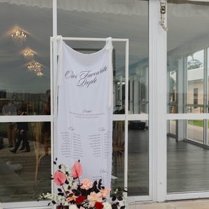 Linen Seating Chart - Etsy