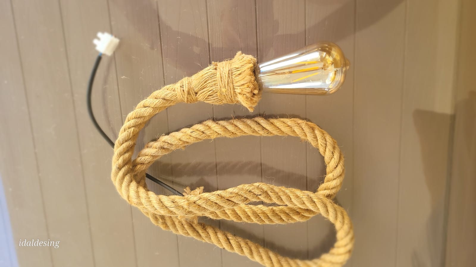 Rope Braid Cable, Hemp Rope Lighting, Cafe, Restourant Bar Rope ...