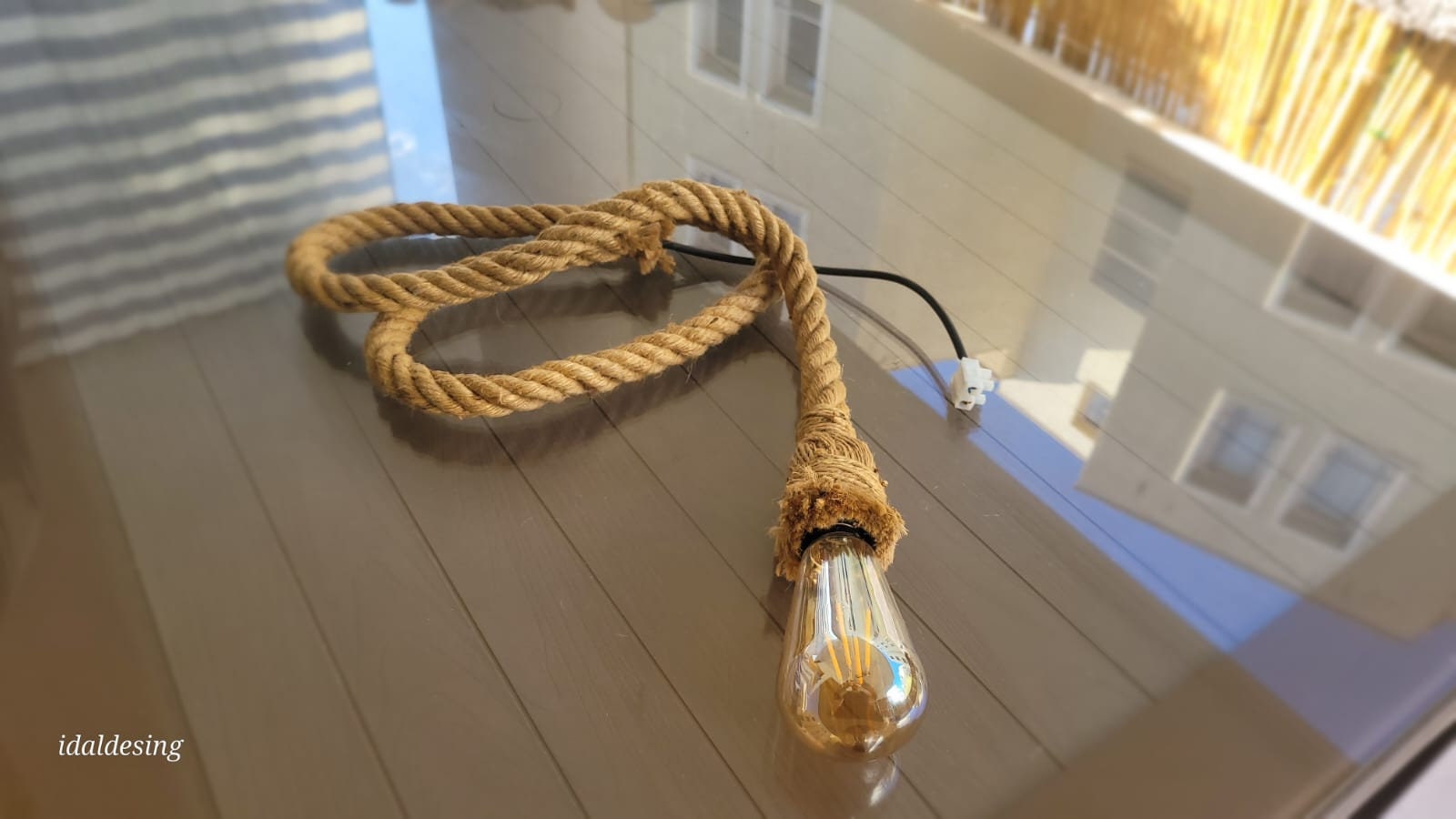 Rope Braid Cable, Hemp Rope Lighting, Cafe, Restourant Bar Rope ...