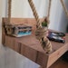 Rope Hanging Wall Table, Swing Table, Rustic Study Table, Entryway ...