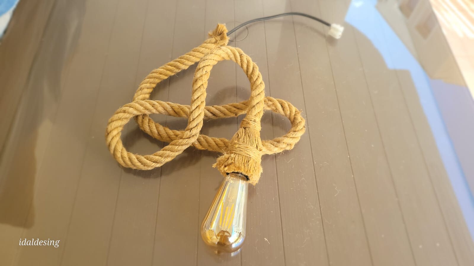 Rope Braid Cable, Hemp Rope Lighting, Cafe, Restourant Bar Rope ...