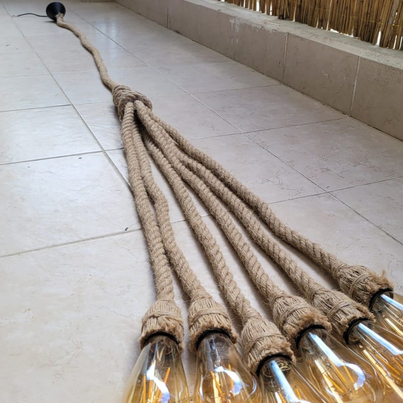 Rope Chandelier - Etsy