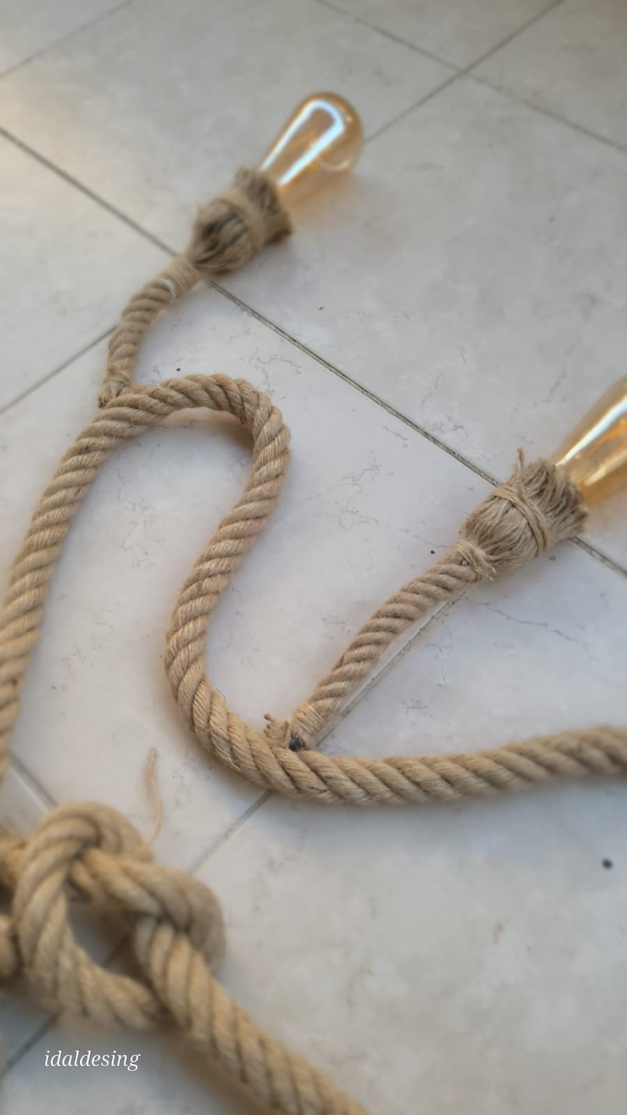 Rope Braided String Pendant Lights, Rope Pendant Chandelier in ...