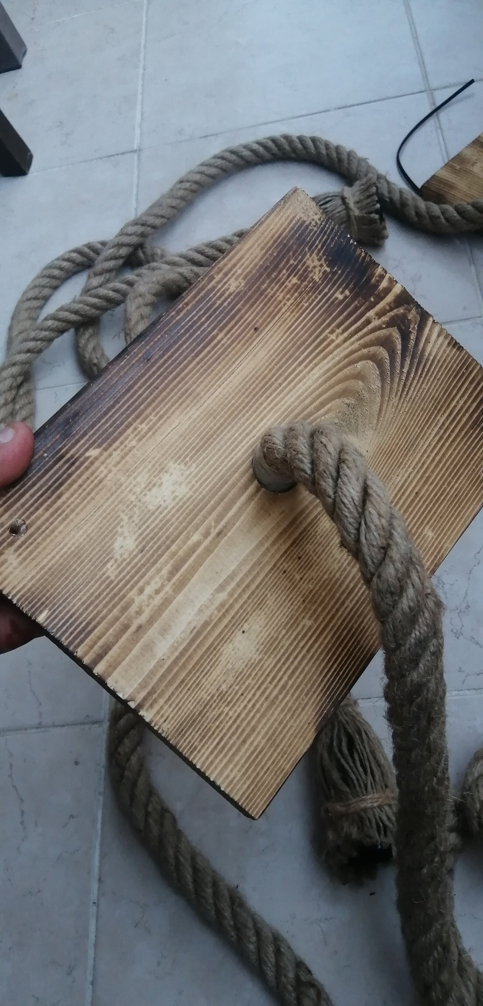 Rustic Hemp Rope Pendant Lighting Fixture, Decorative Natural Rope Lamp ...