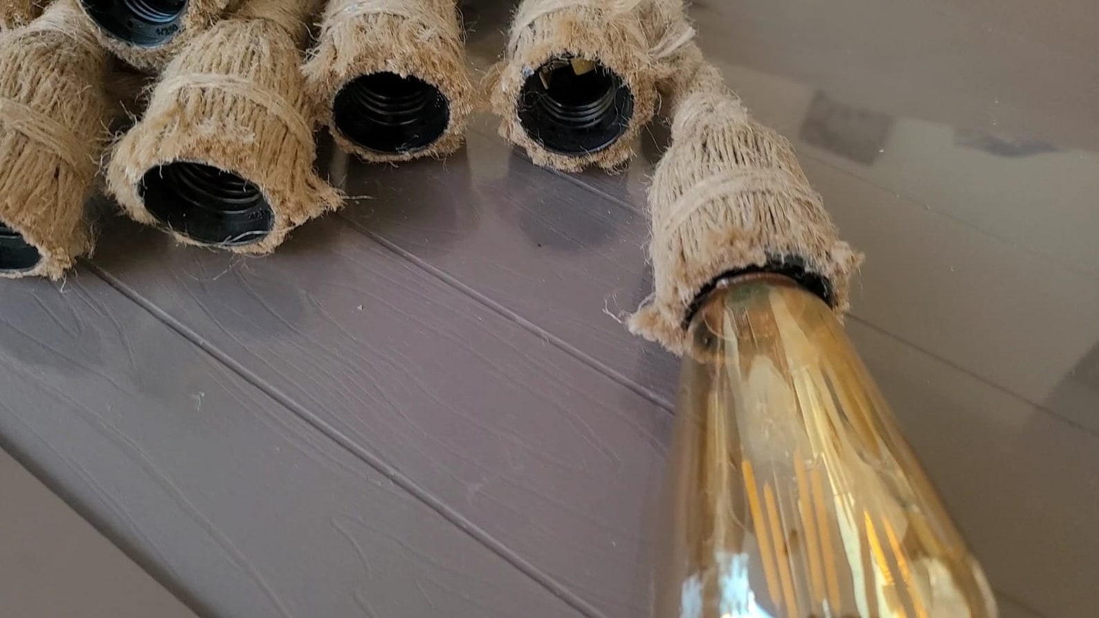 Farmhouse Hemp Rope Lamp, Retro Rope Chandelier, Rustic Rope Pendant ...