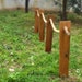 Rustic Rope and Wood Garden Edging, Wooden Pathway Border, Decorative ...