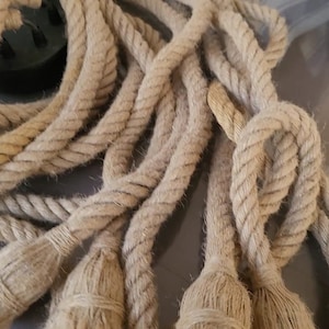 Farmhouse Hemp Rope Lamp, Retro Rope Chandelier, Rustic Rope Pendant ...