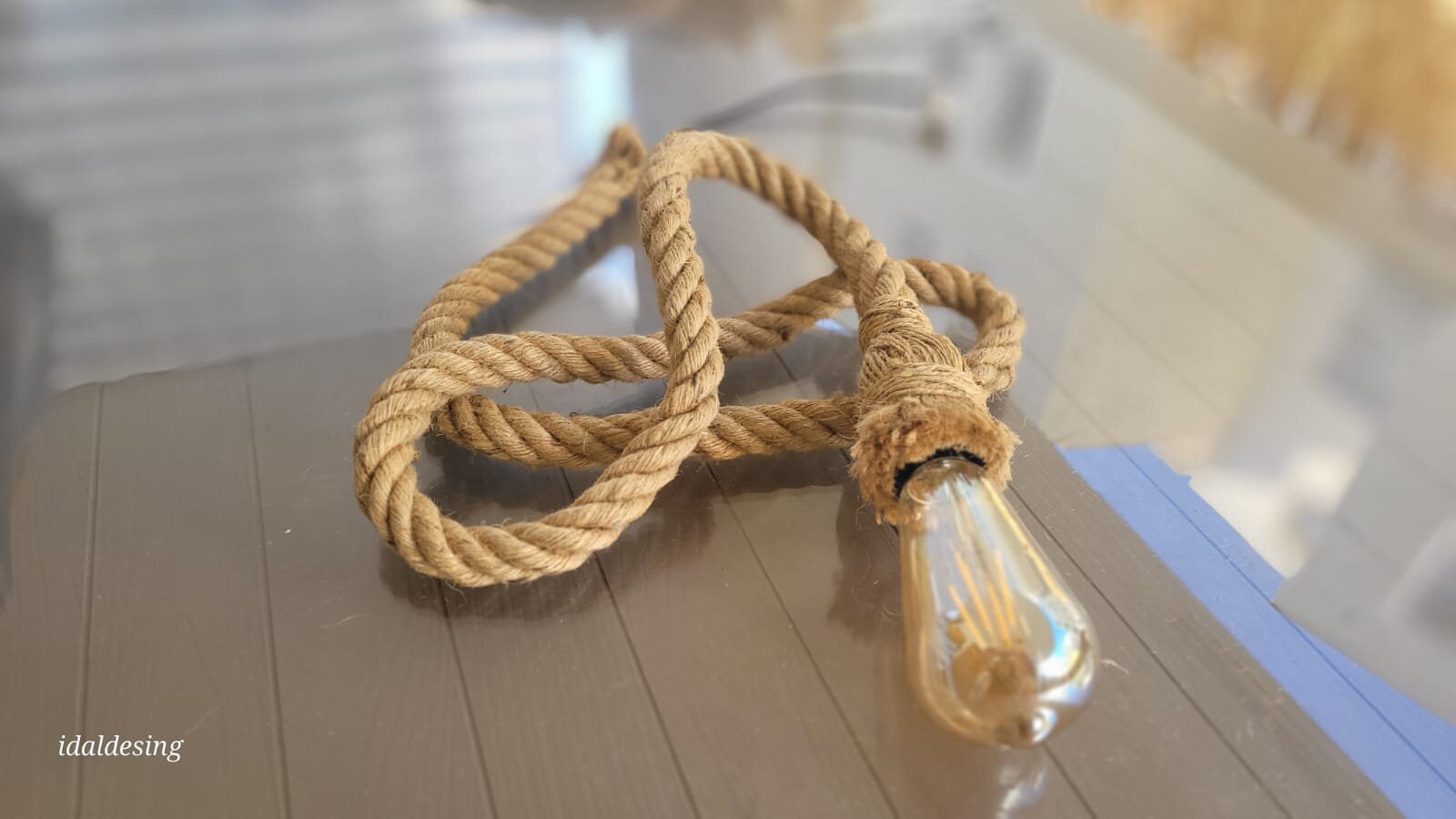 Rope Braid Cable, Hemp Rope Lighting, Cafe, Restourant Bar Rope ...