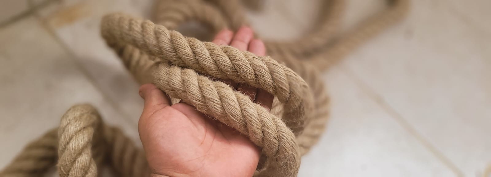 Thick Rope Room Divider, Rope Hanger Hardware, Adjustable Length, 3cm ...