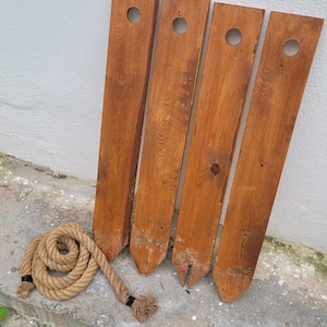 Rustic Rope and Wood Garden Edging, Wooden Pathway Border, Decorative ...
