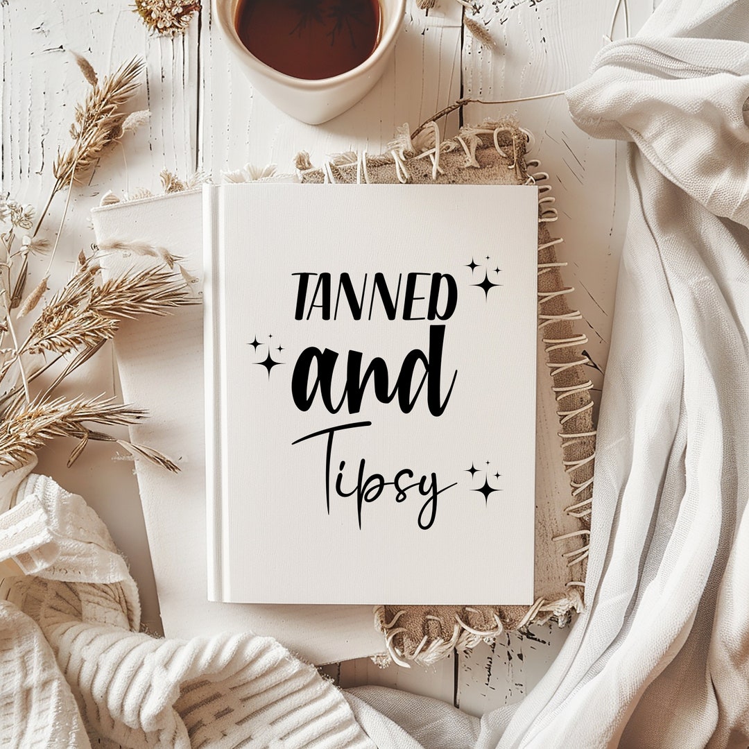 Tanned and Tipsy Blank Journal Summer Sketch Journal Junk Journal ...