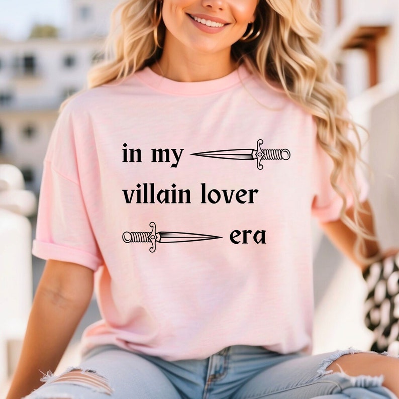 In My Villain Lover Era T-shirt Booktok Book Lover Reader Dreamer Gift for Her Gift for Him Dark ...