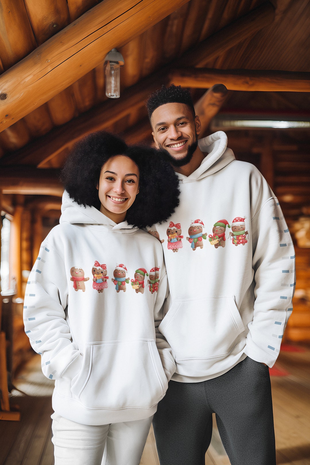 Cute Gingerbread Hooded Sweatshirt - Etsy