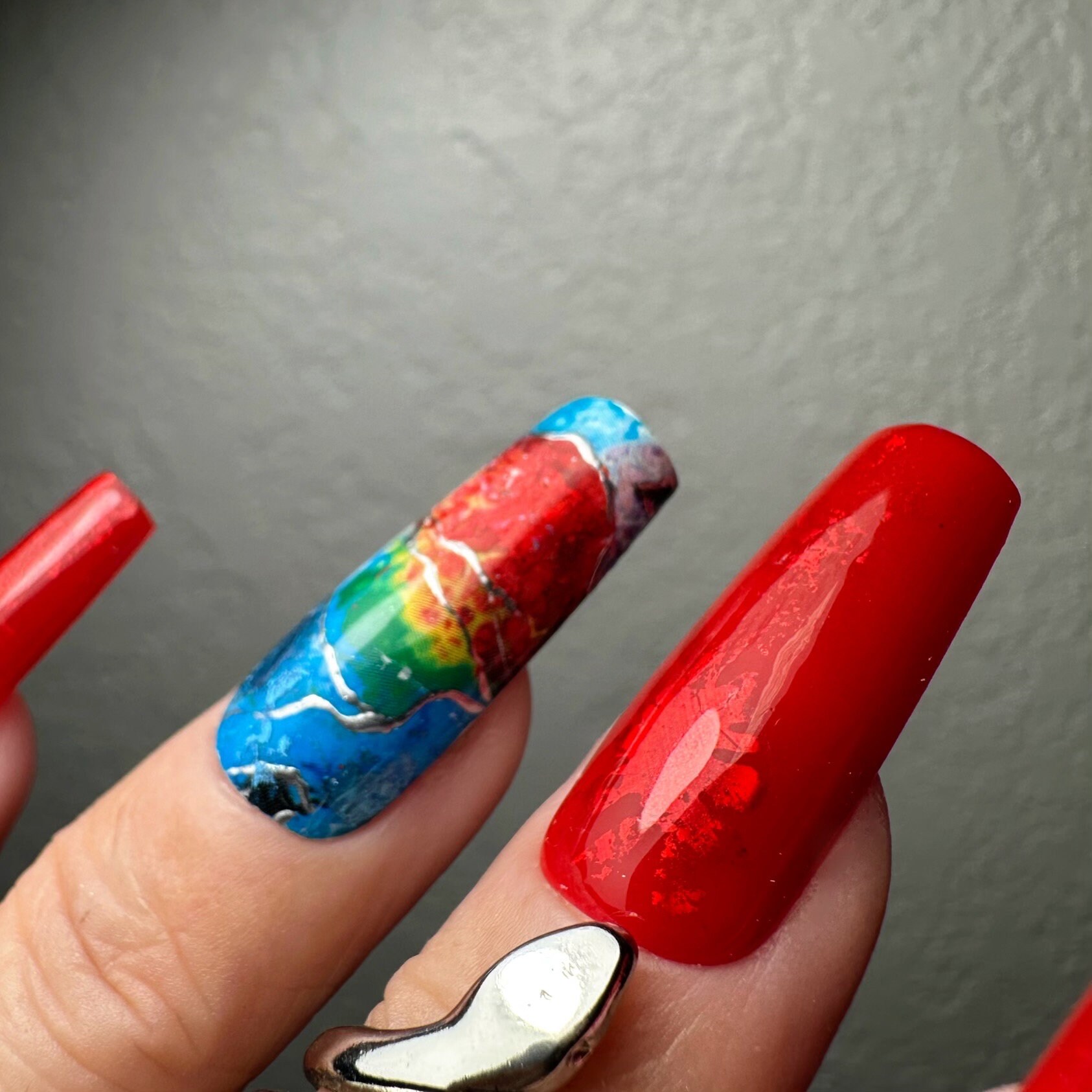 Premium Hand-crafted Press on Nails • Red Nails • Apres Tips • Luxury ...