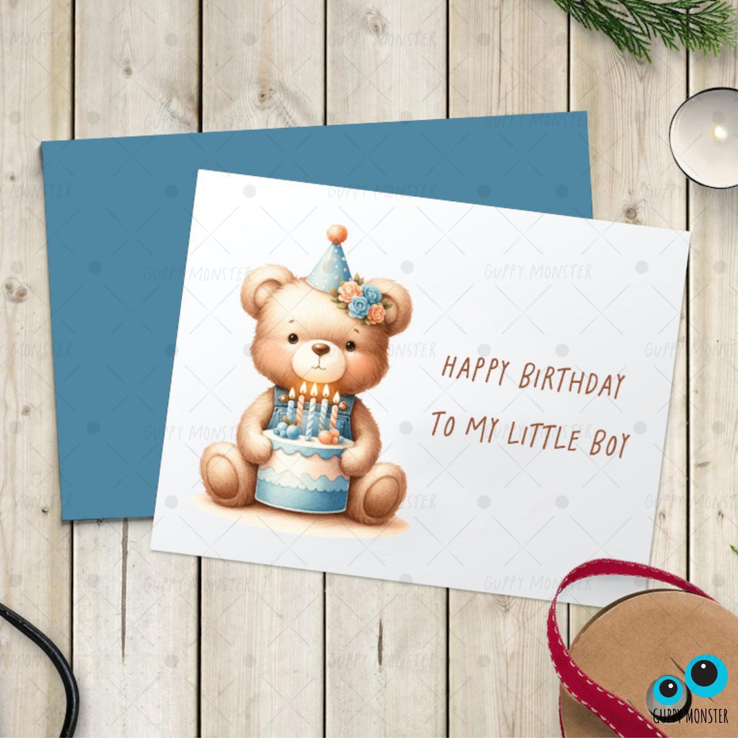 Bear Party Watercolor Clipart, Cute Bear Birthday Party Theme, Bear Png ...