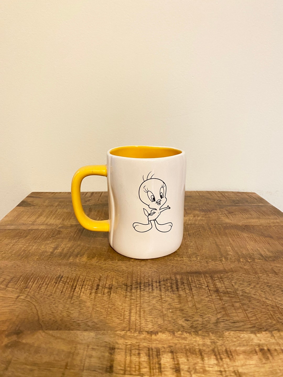 Rae Dunn Tweety Bird 2 Sided Mug, I Taut I Taw A Putty Tat, Ceramic ...