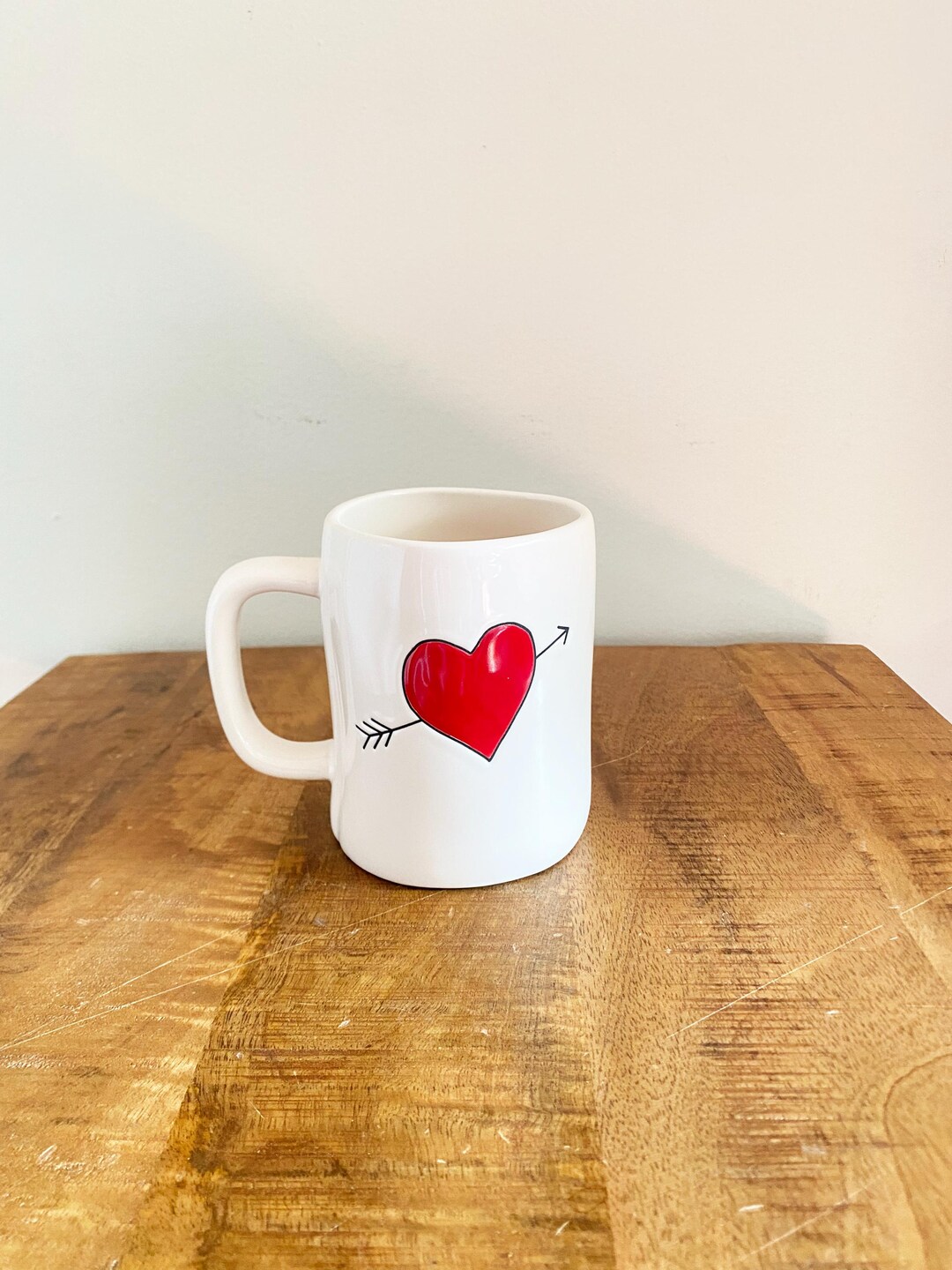 Rae Dunn 'so in Love' Ceramic Mug, Heart Arrow Valentine Mug - Etsy