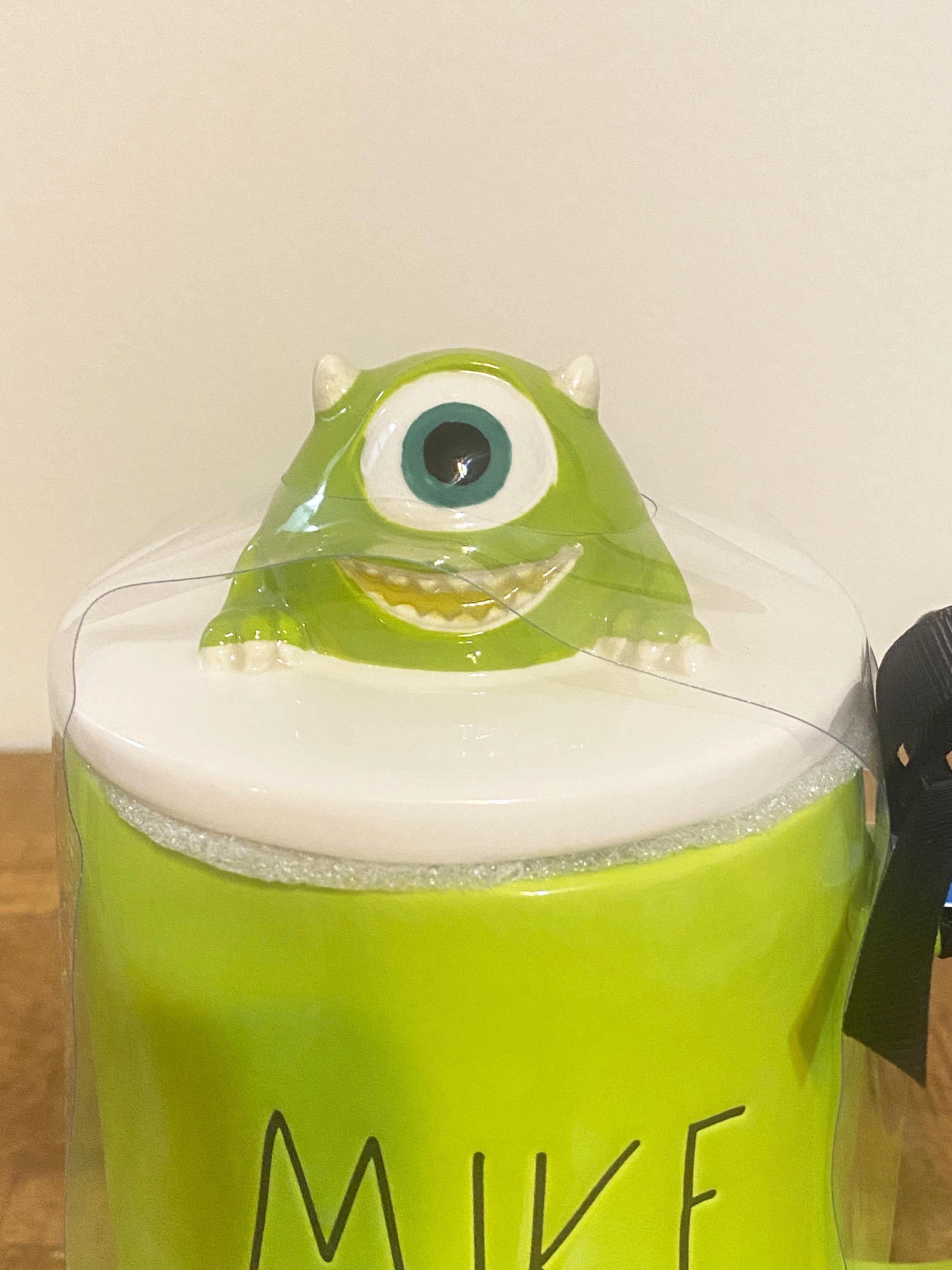 Rae Dunn Pixar Monster Inc Mike Mug With Mike Wasowski Lid, Rae Dunn ...